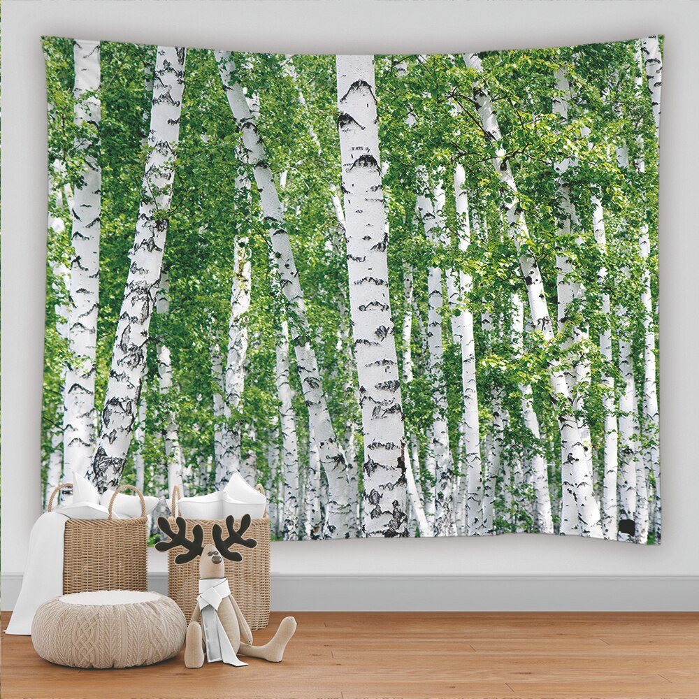 Nature Wall Tapestry Mandala Tree Forest Landscape Boho Room Decor ...