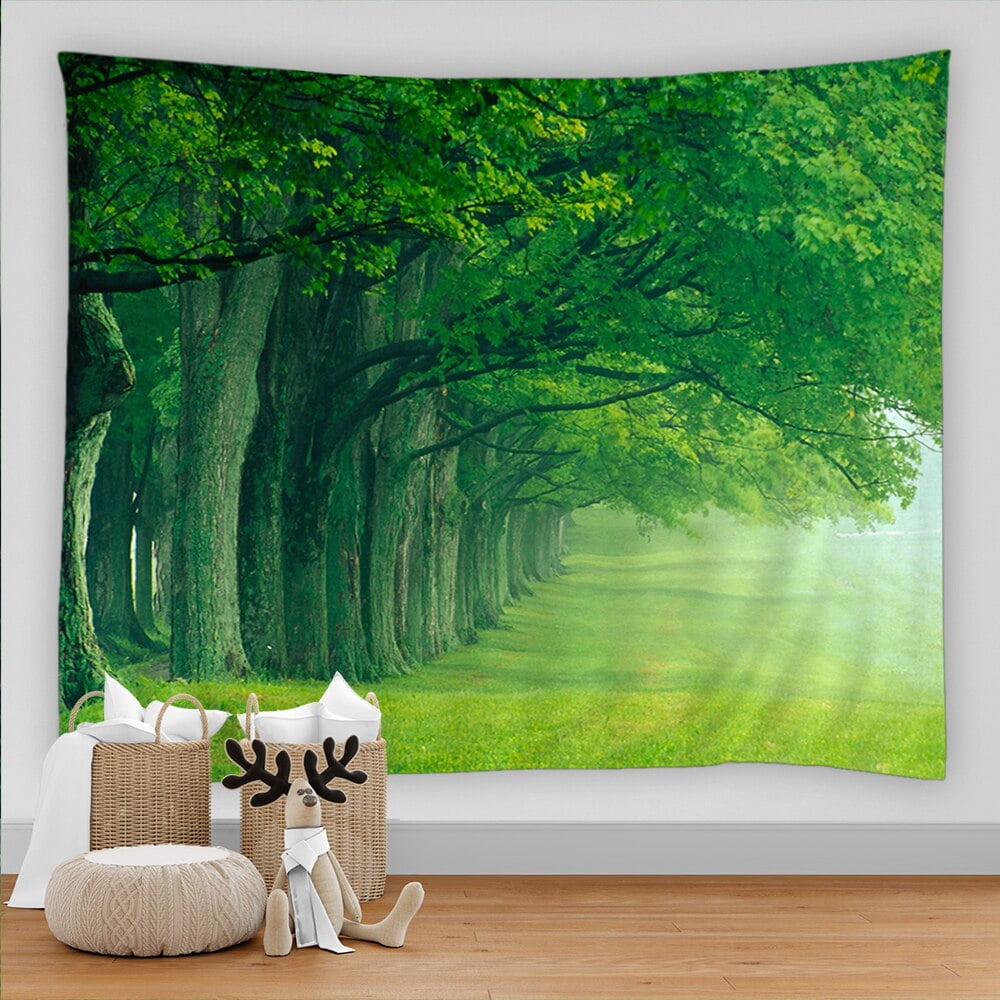 Nature Wall Tapestry Mandala Tree Forest Landscape Boho Room Decor ...