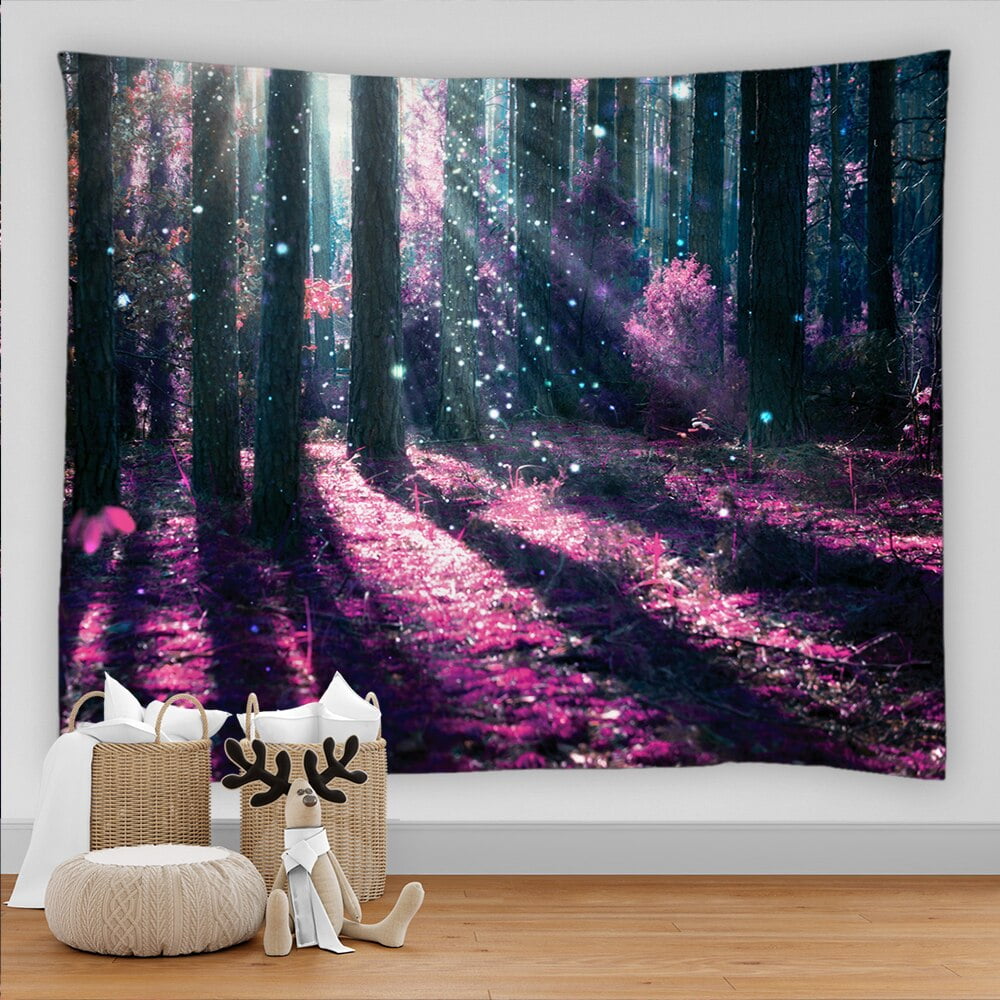 Nature Wall Tapestry Mandala Tree Forest Landscape Boho Room Decor ...