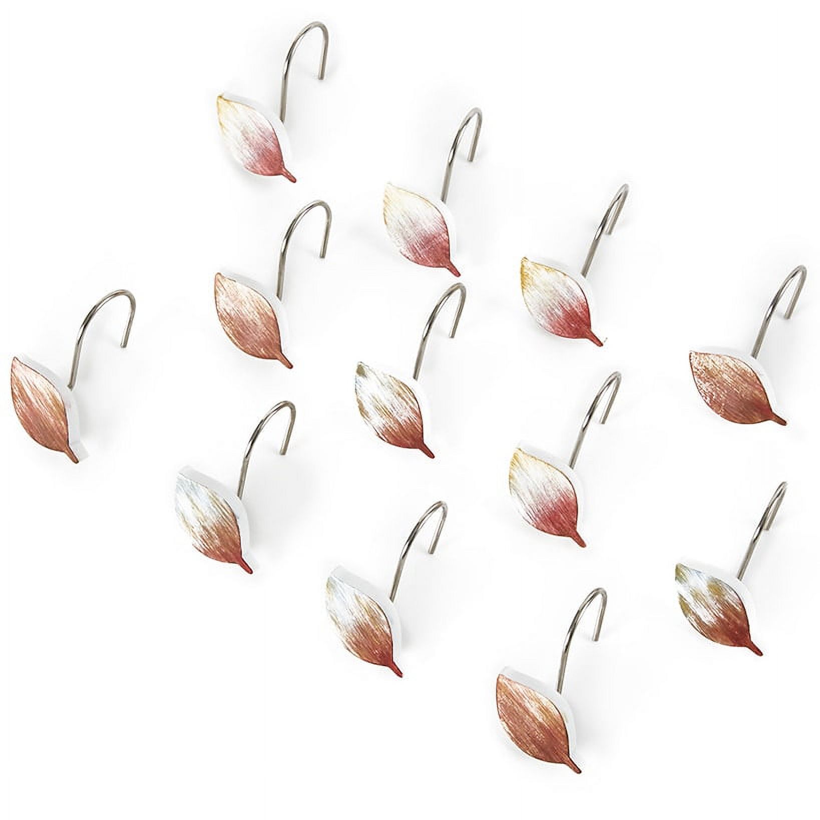 Nature Watercolor Bath Collection - Set of 12 Shower Hooks - Walmart.com