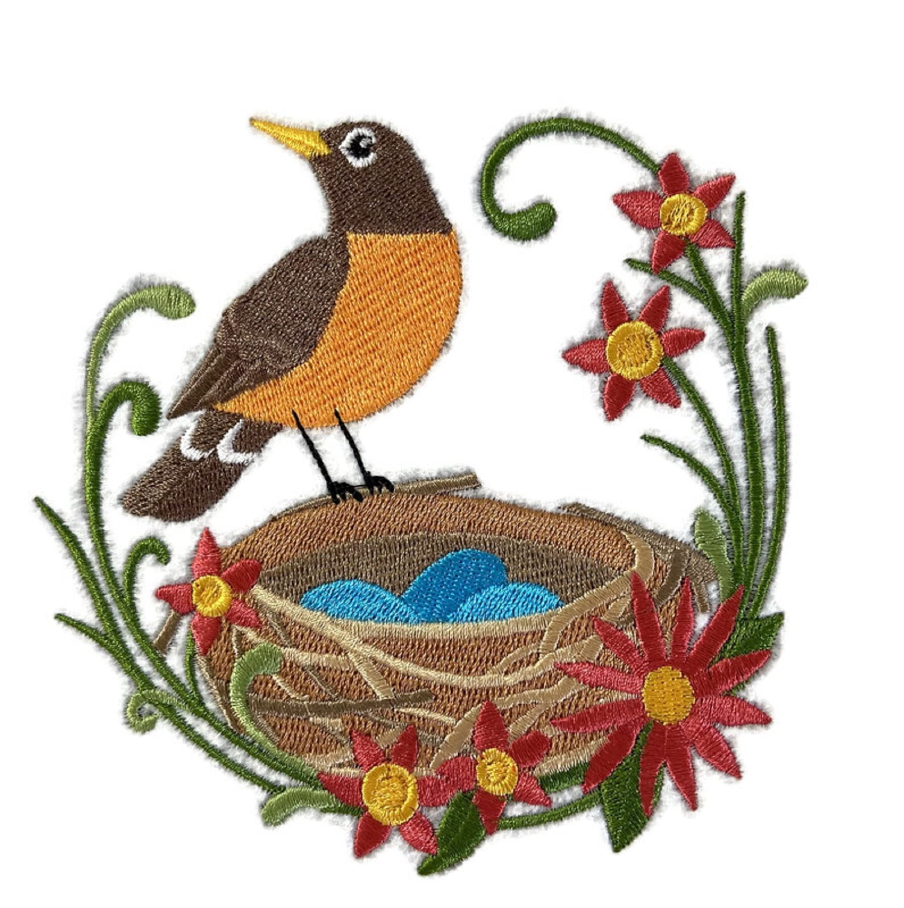 Nature Weaved in Threads, Amazing Birds Kingdom [Spring Robin and Nest ...
