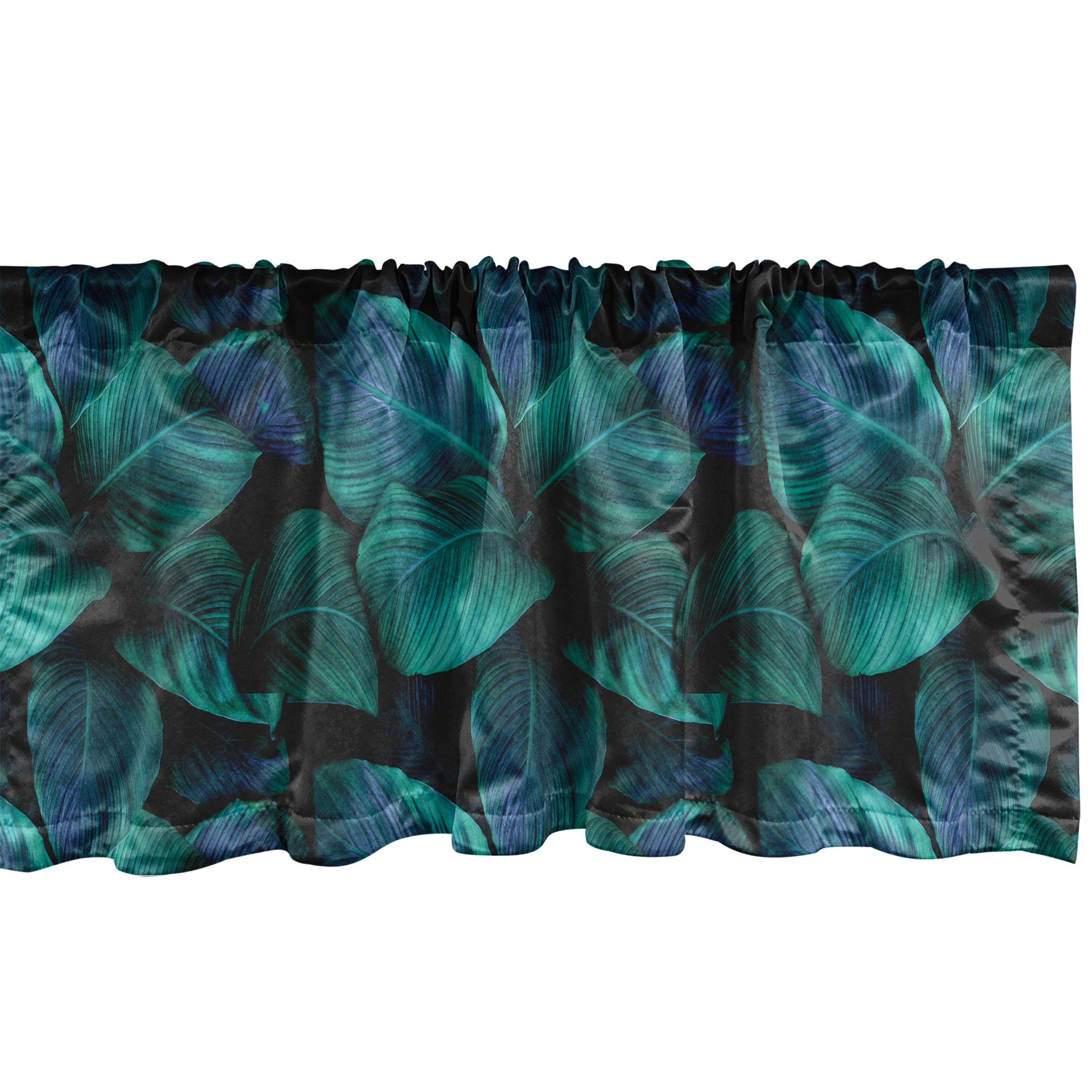 Nature Window Valance, Digital Illustrated Realistic Looking Tropical ...