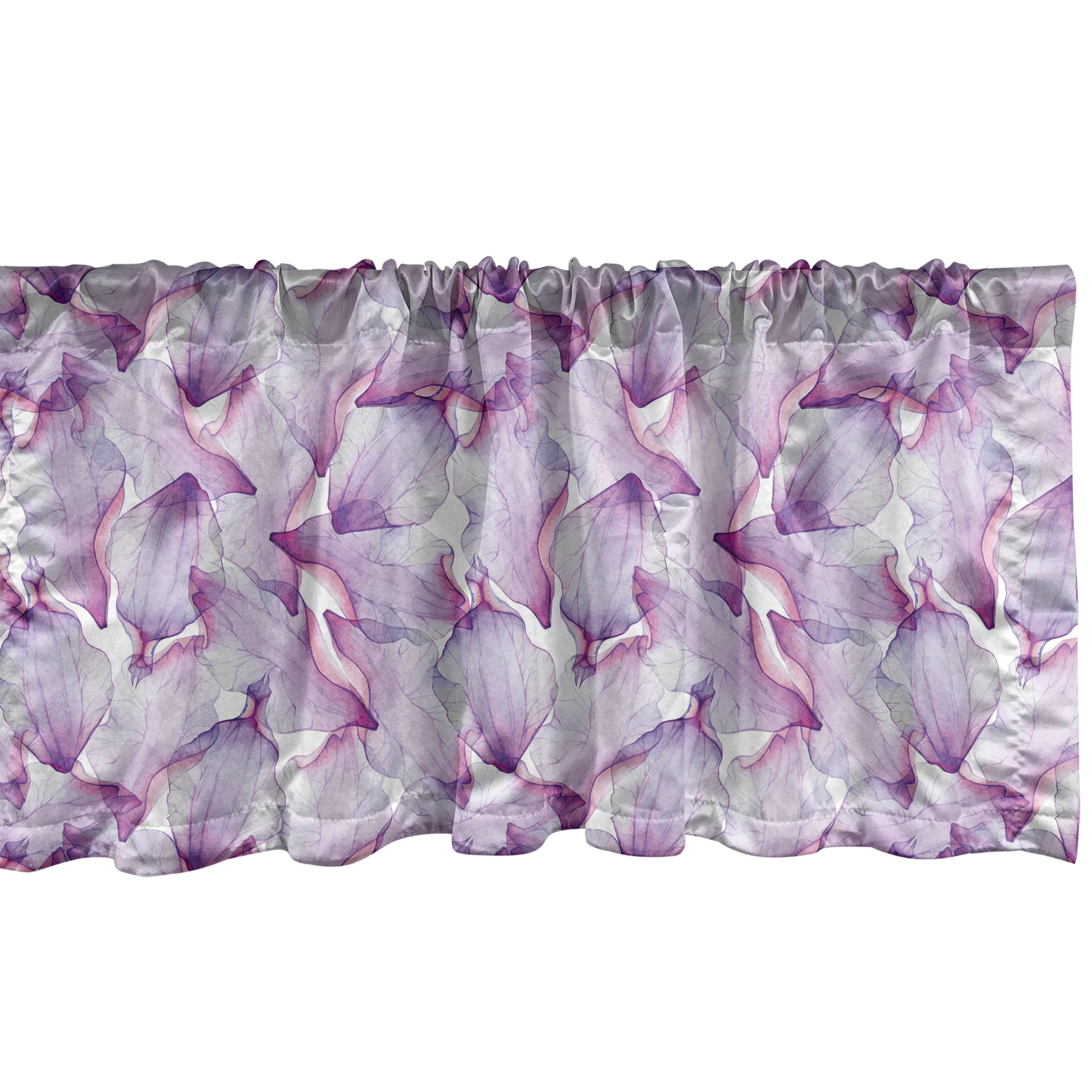 Nature Window Valance, Watercolor Like Digital Drawn Petal Flower ...