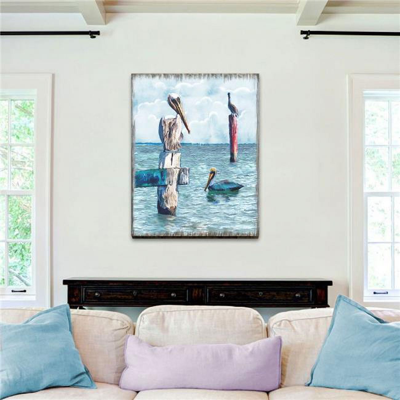 Nature Wonders 95252-4B-48 48 x 36 in. Peaceful Birds Pelicans ...