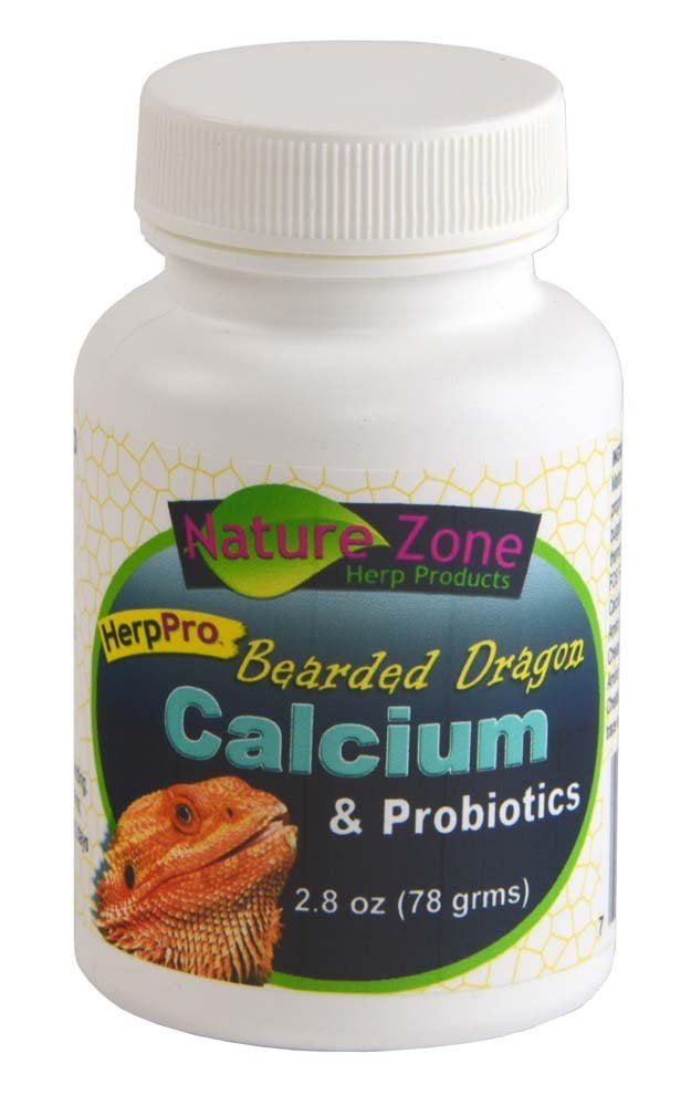 Nature Zone 783178547248 Bearded Dragon Calcium & Probiotics, 2.8 oz ...