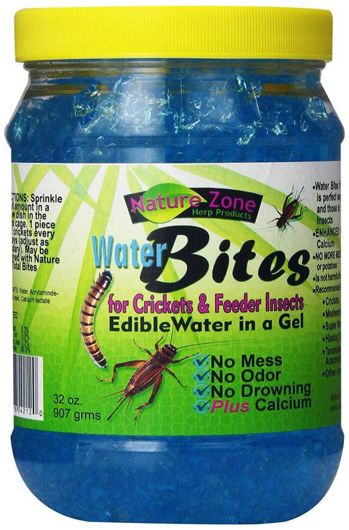 Nature Zone Water Bites for Feeder Insects [Reptile, Foods Dry] 32 oz ...