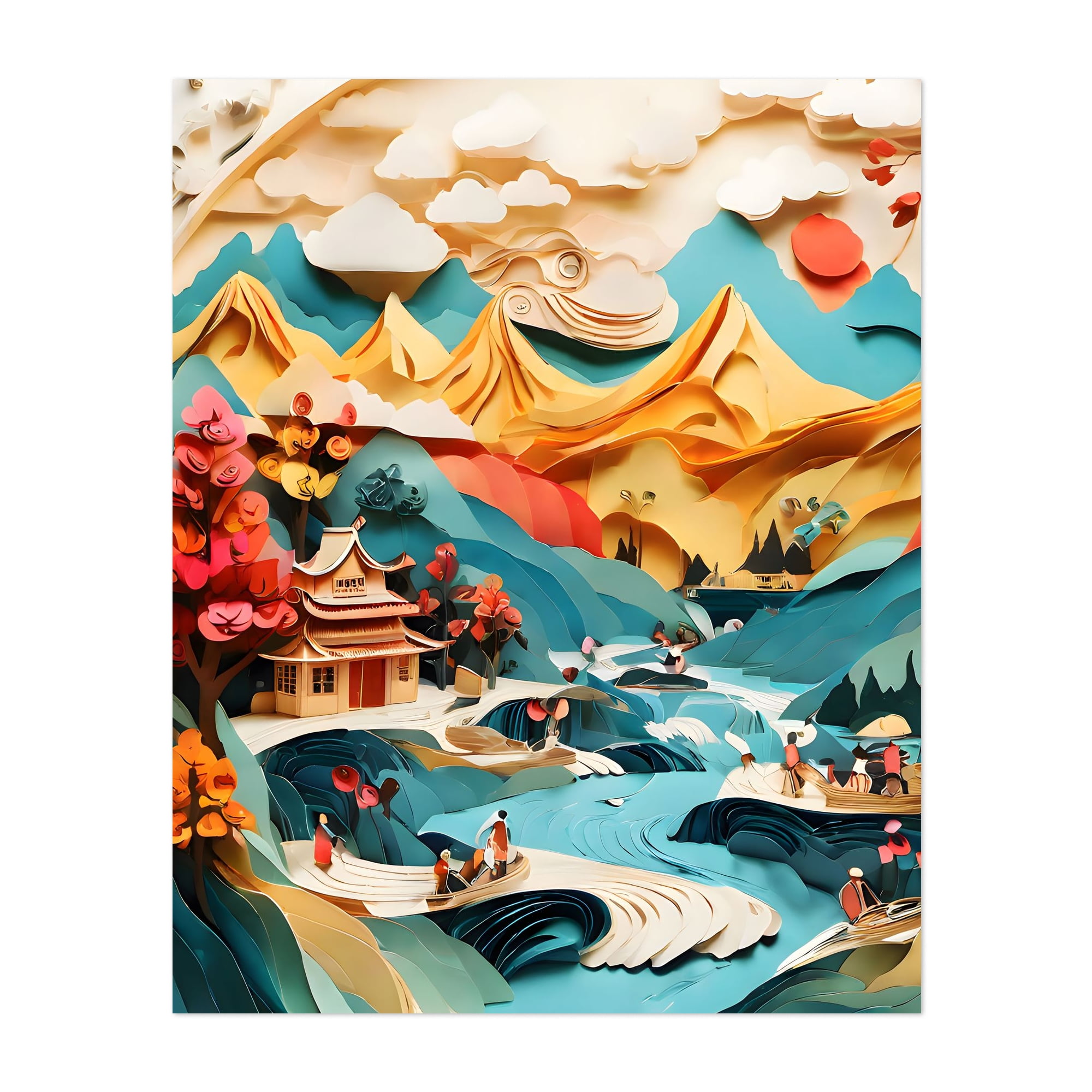 Nature in Layers - India Illustration Surrealism Landscape Fantasy ...