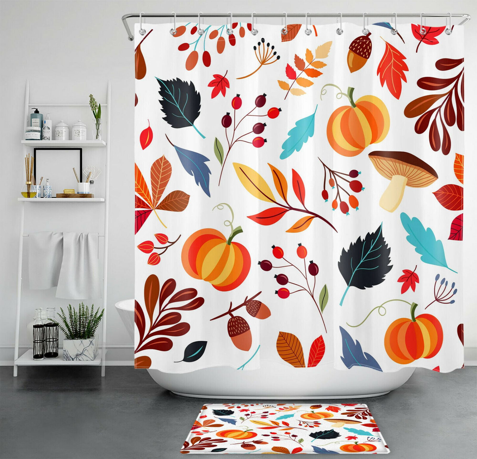Nature Inspired Mushroom Shower Curtain And Bath Set Transform Your