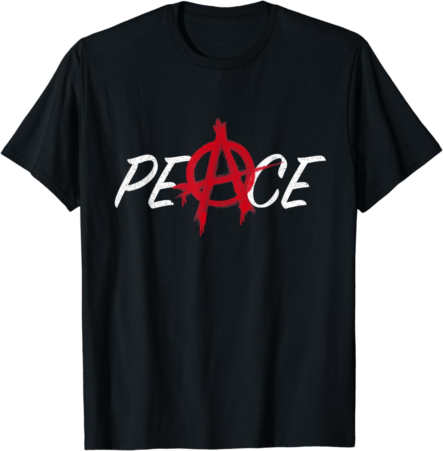 Nature lovers graphic tshirt Peace Anarchy Symbol t-shirt for world ...