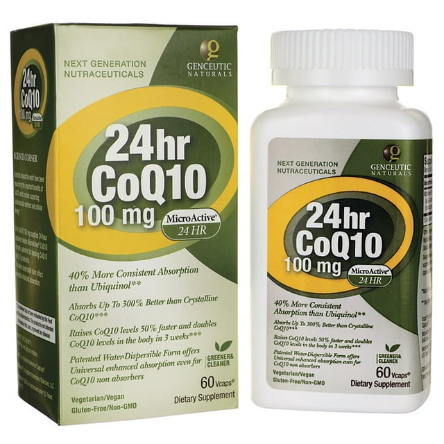 Nature's Answer 24Hr Microactive CoQ10 100mg Capsules, 60 Ct - Walmart.com