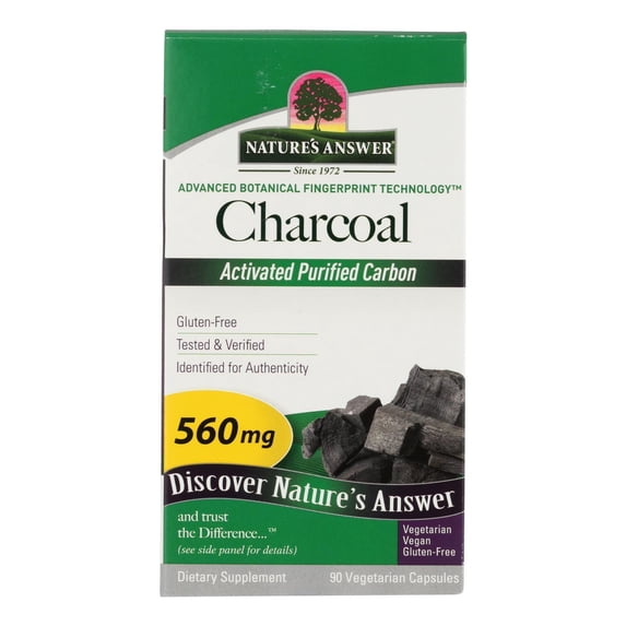Nature's Answer - Charcoal - Activated Purified - 90 Softgels - Walmart.com