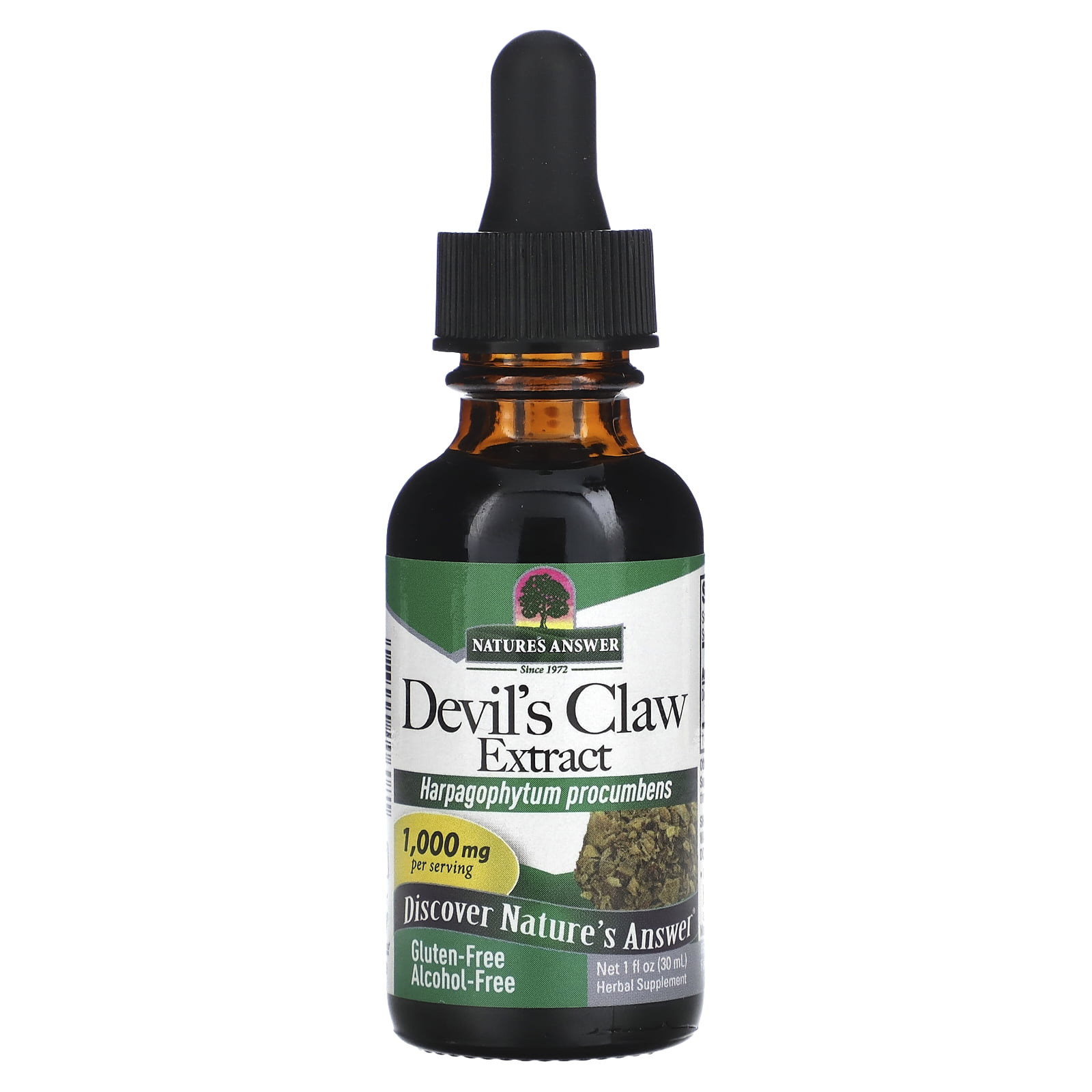 Nature's Answer Devil's Claw Extract, Alcohol-Free, 1,000 mg, 1 fl oz ...