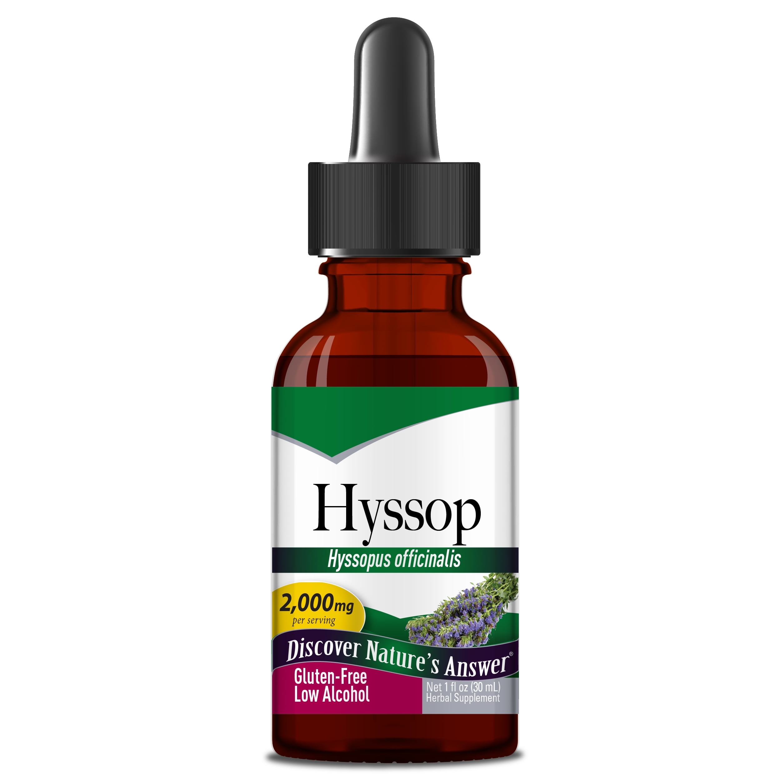 Nature's Answer Hyssop Herb Supplement with Organic Alcohol - 1 fl oz ...