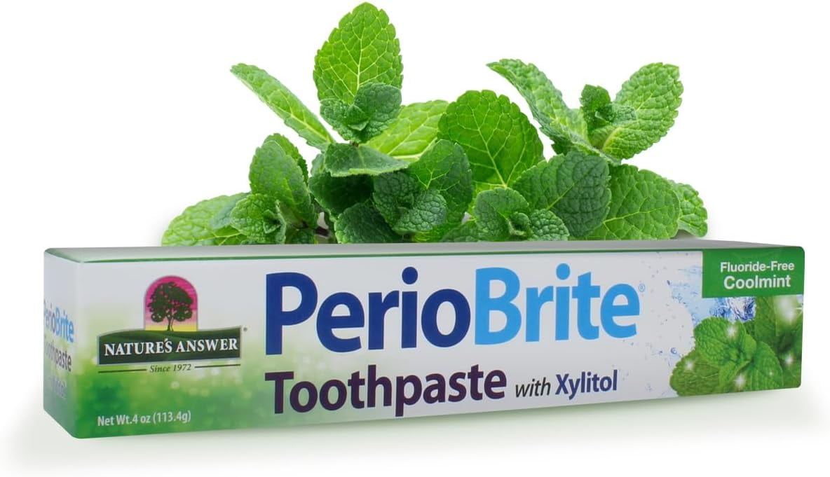Nature's Answer Periobrite Natural Toothpaste, Cool Mint, 4 Ounce, 3 ...