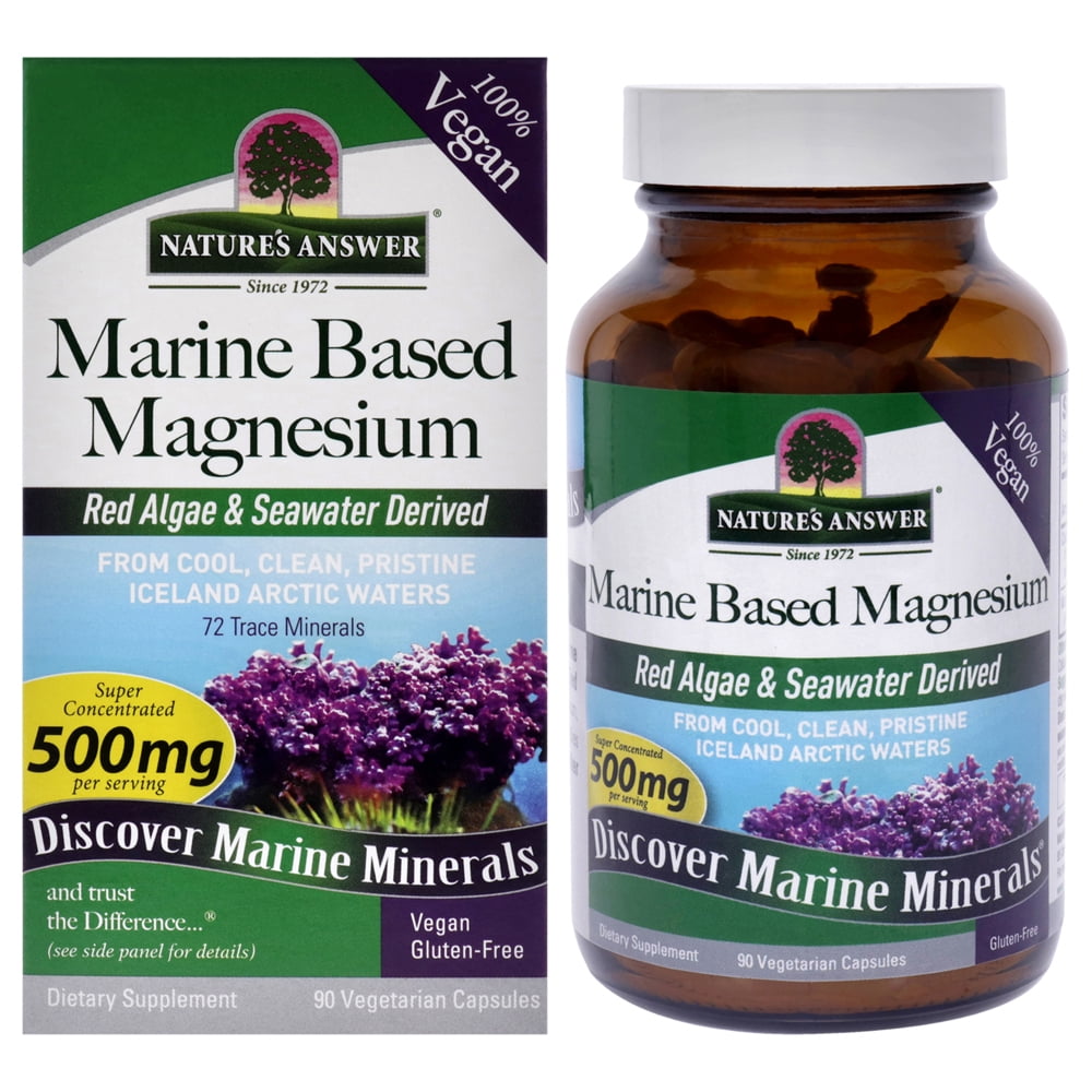 Marine Based Magnesium 500mg 90 v-caps - Walmart.com