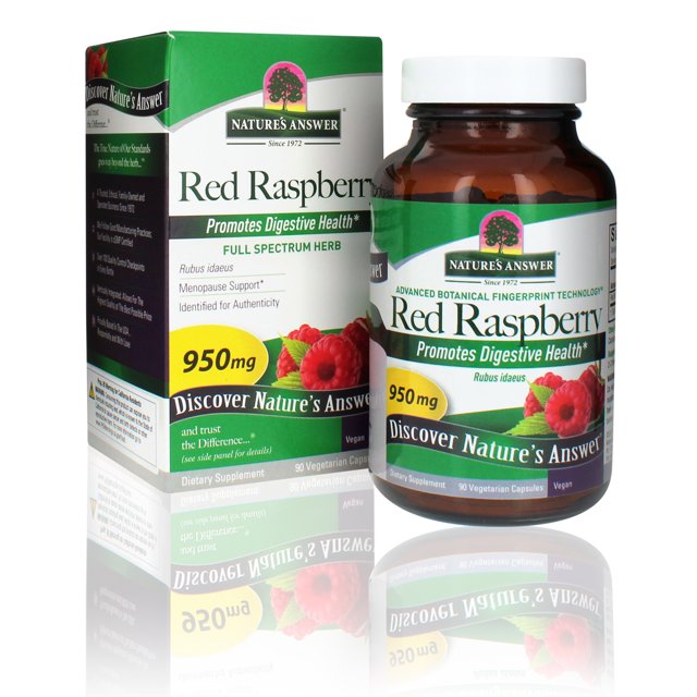Nature's Answer Red Raspberry 950mg 90 Capsules - Walmart.com