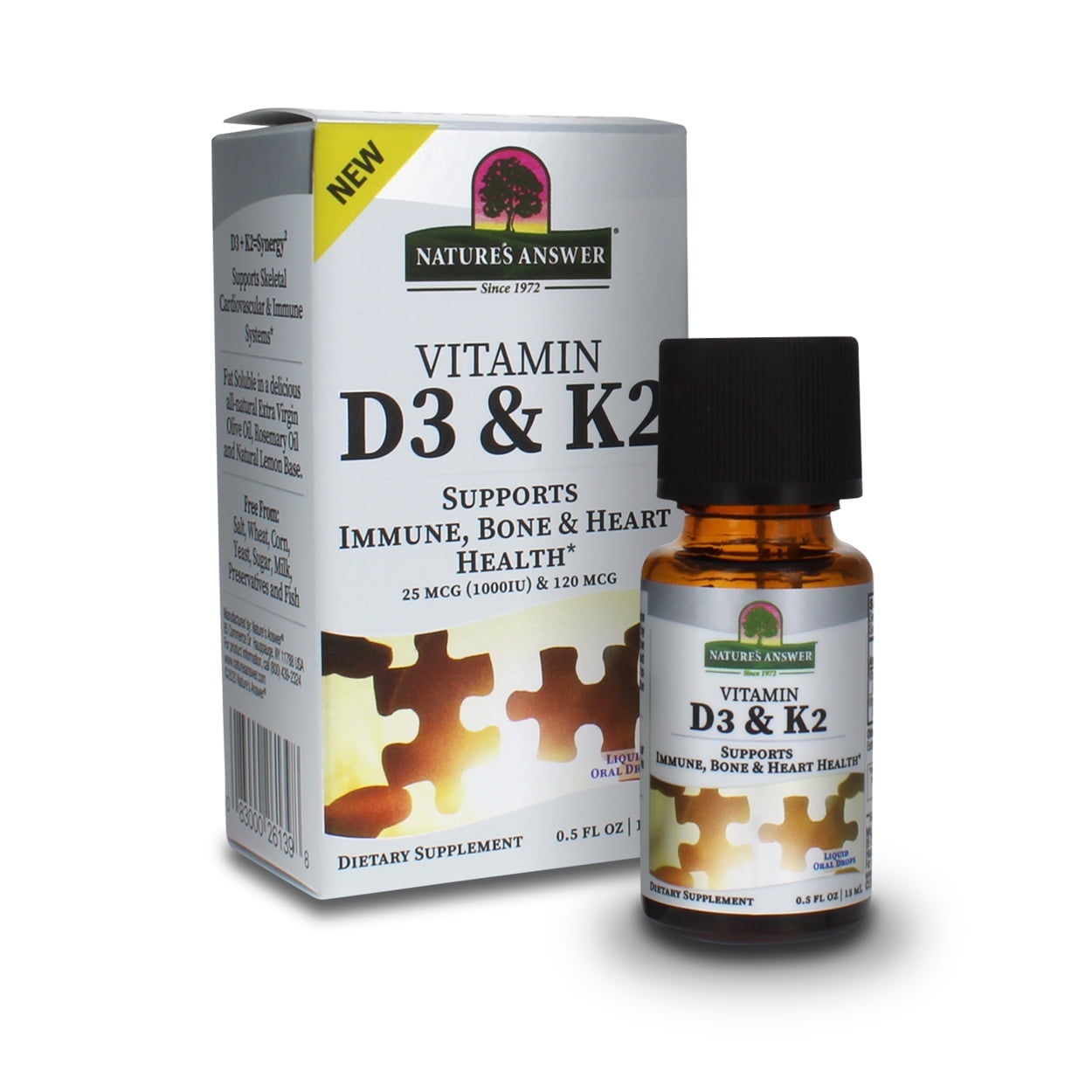 Vitamin D3 and K2 Liquid Drops 0.5oz - Walmart.com