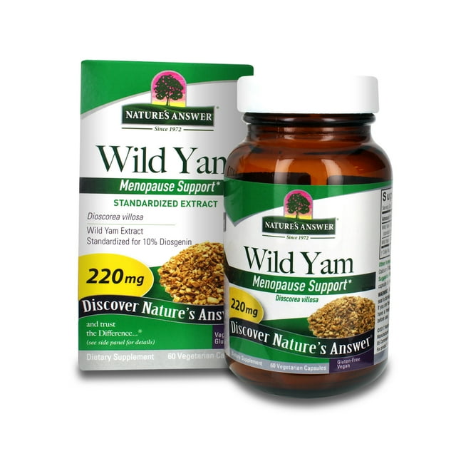Nature's Answer - Wild Yam Root Extract - 60 Vegetarian Capsules ...