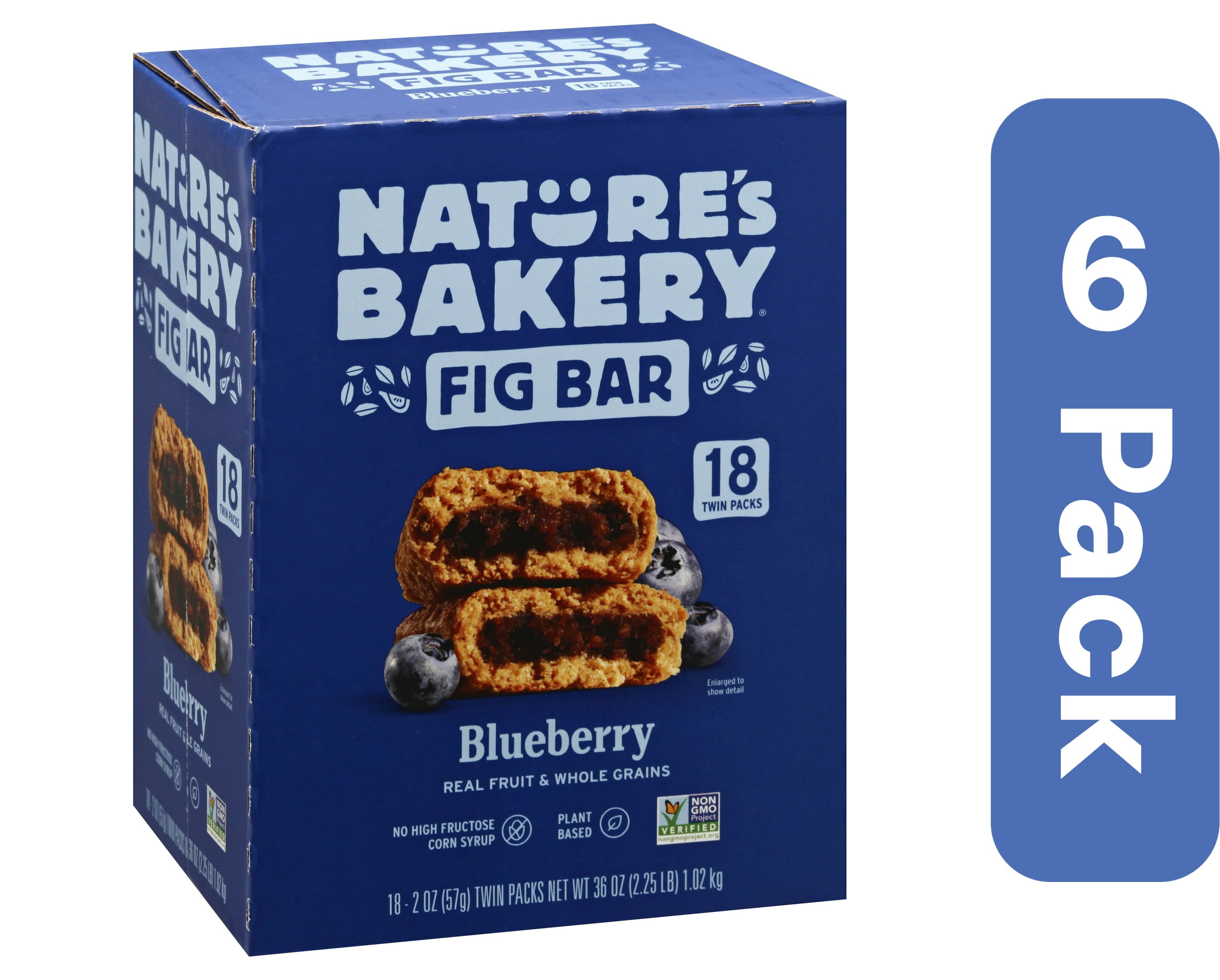 Nature's Bakery Blueberry Fig Bar Club Box 18 Pc (Pack Of 6) - Walmart.com