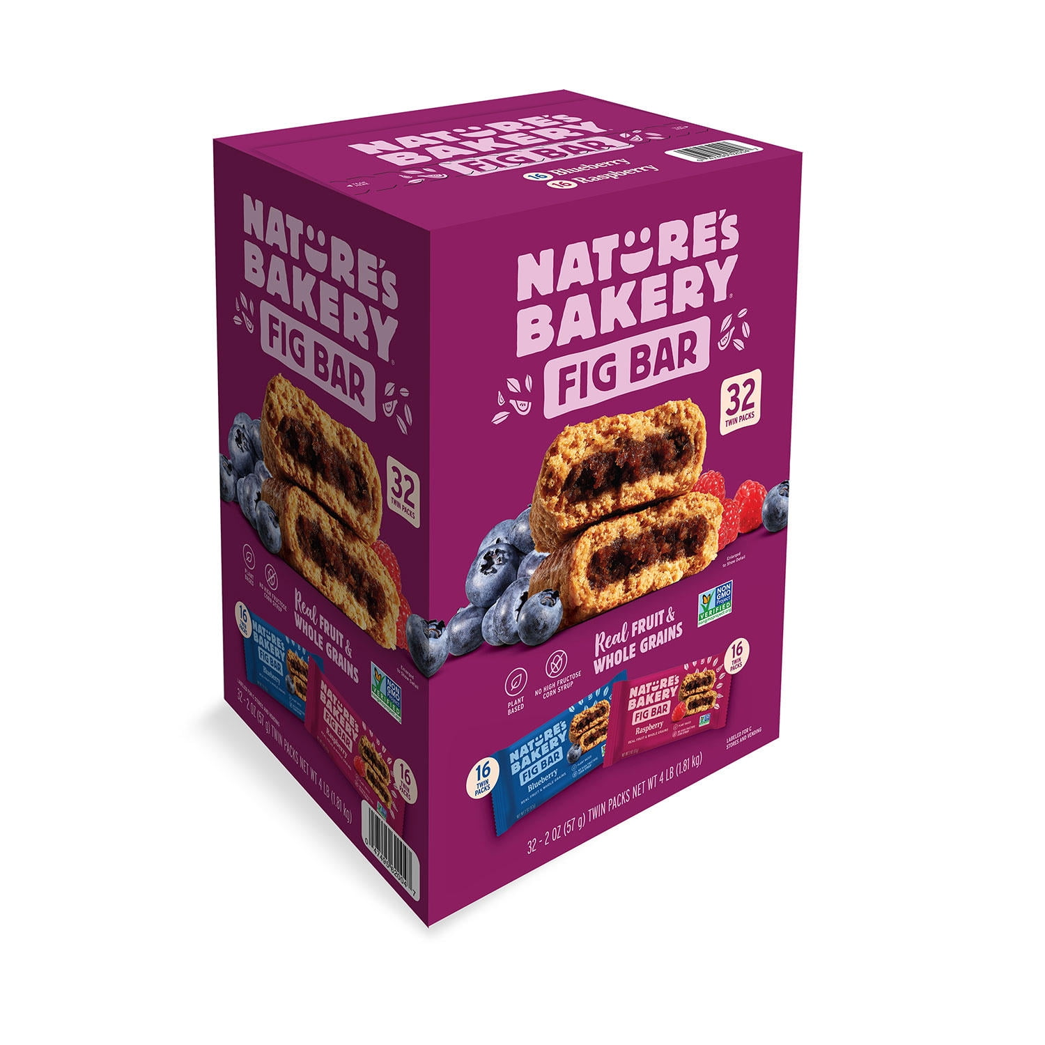 Nature's Bakery Fig Bars, Variety Pack, 2 oz., 32 ct. - Walmart.com