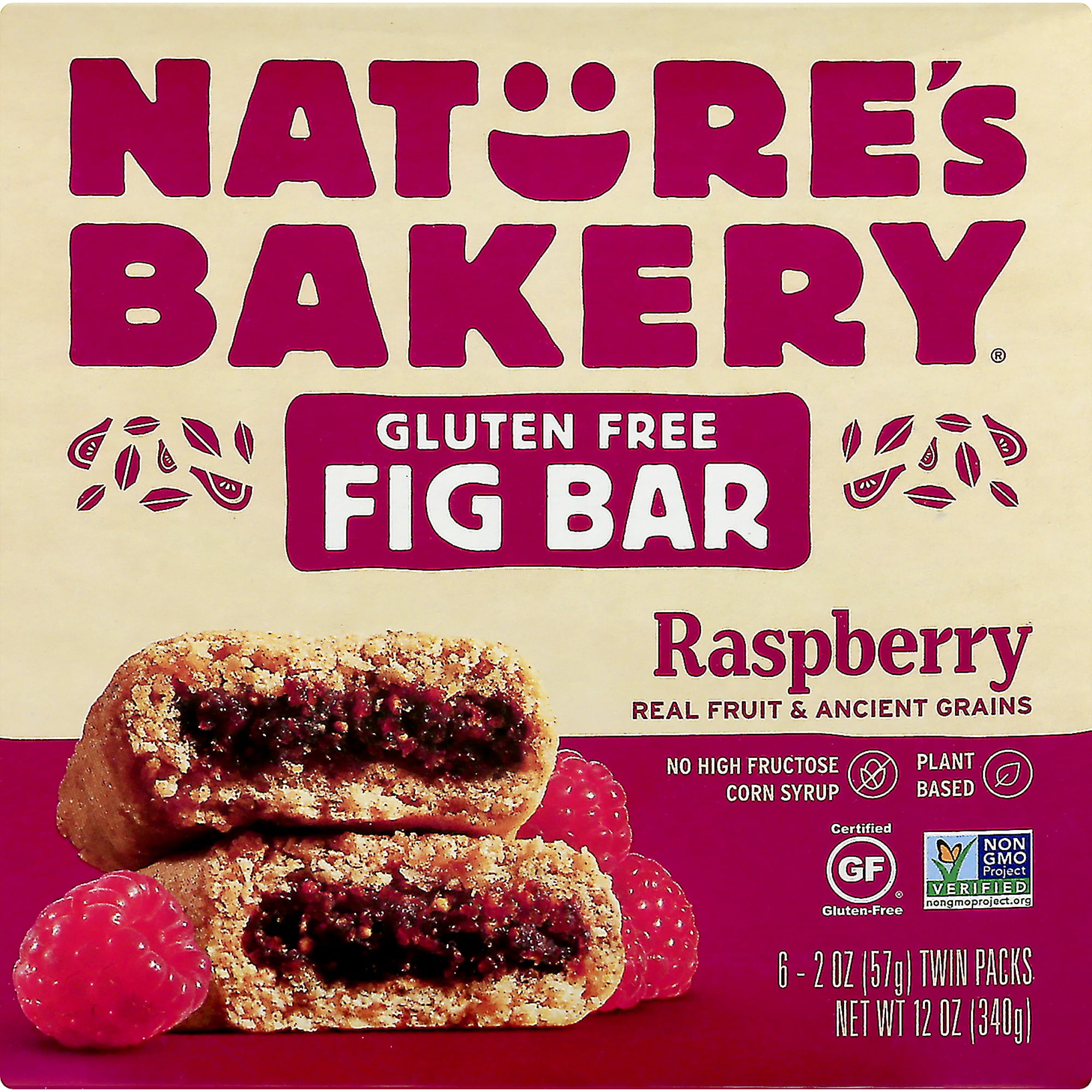Nature's Bakery, Gluten Free, Raspberry Fig Bars, 6 Twin Packs, 2 oz ...