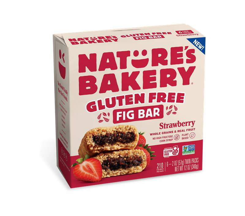 Nature's Bakery, Gluten Free, Strawberry Fig Bars, 6 Twin Packs, 2 oz ...