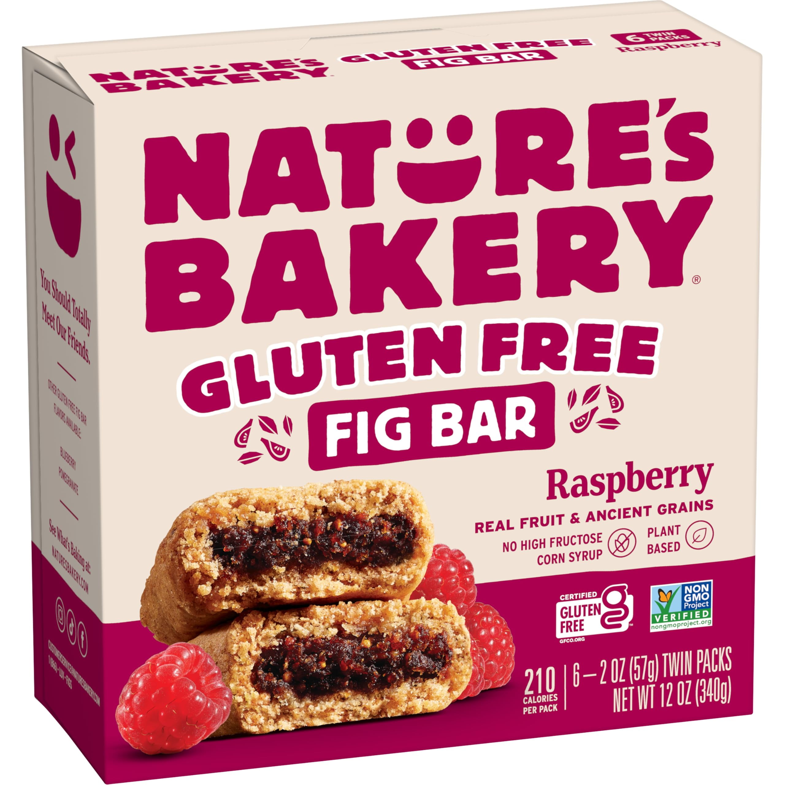 Nature's Bakery Raspberry Fig Bar, 6 TVS1 Count, 2 Ounce - Walmart.com