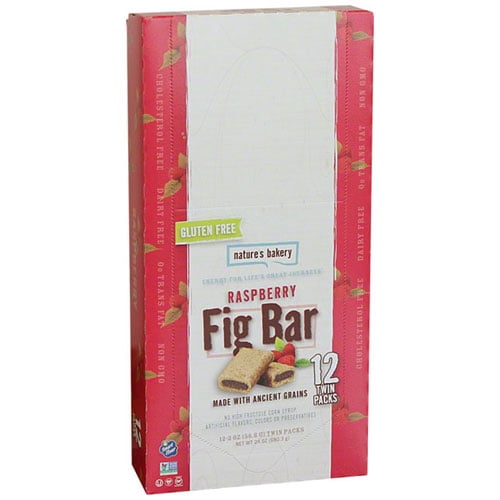 Nature's Bakery Gluten Free Fig Bar: Raspberry, Box of 12 - Walmart.com