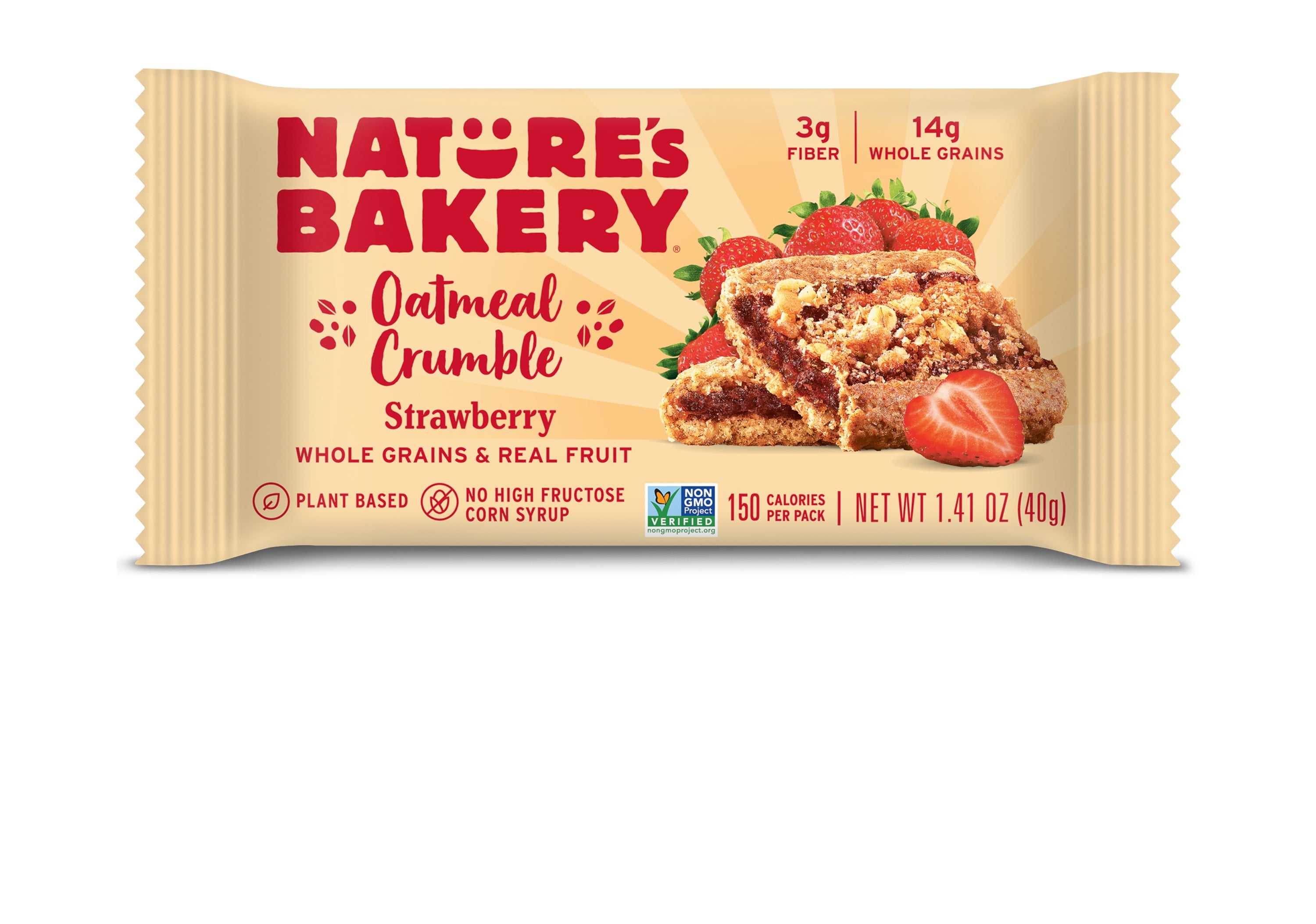 Nature's Bakery Strawberry Oatmeal Crumble Bar, 1.41 oz Each - Walmart.com