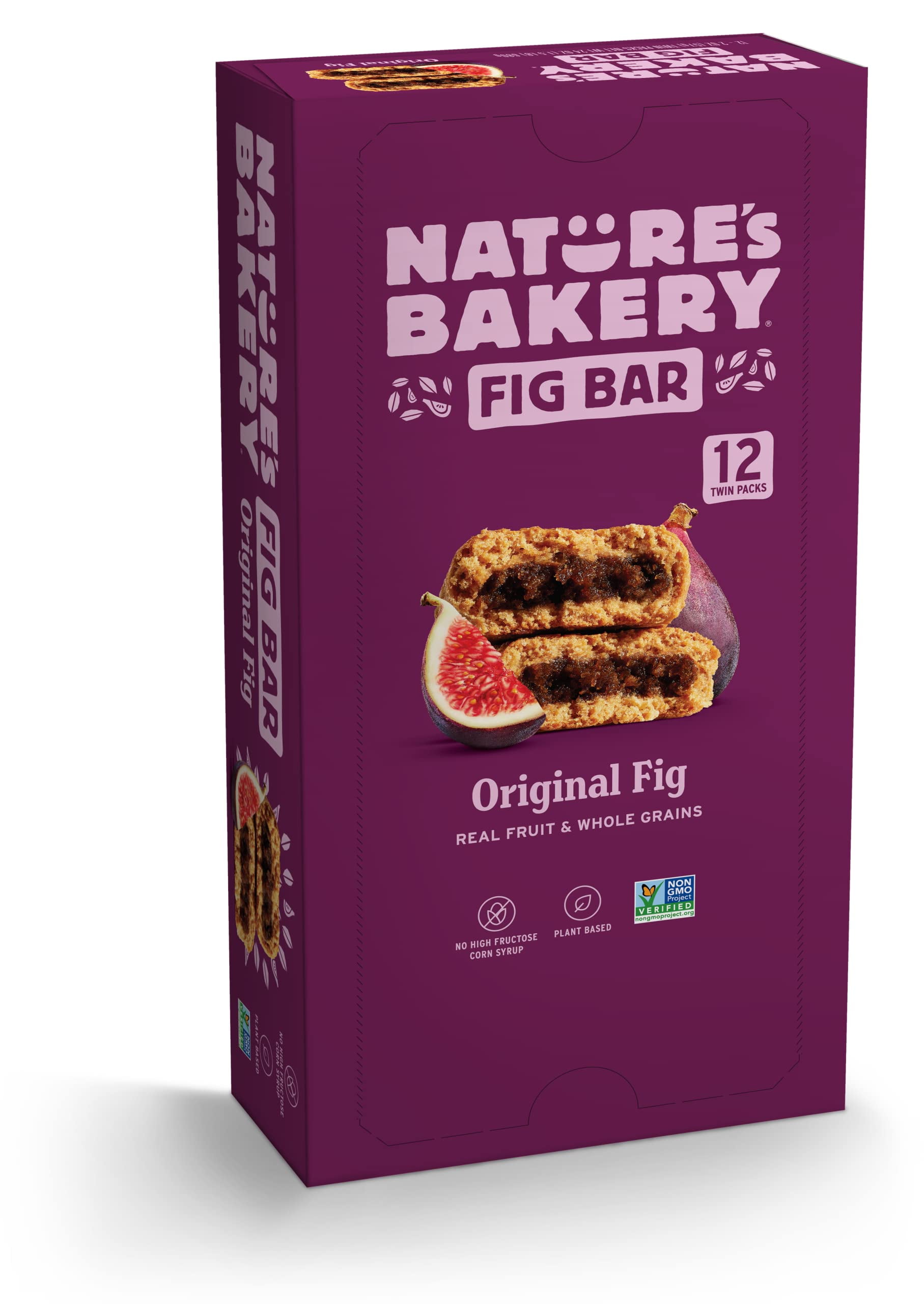Natureâ€™s Bakery Whole Wheat Fig Bars, Original Fig, Real Fruit, Vegan ...
