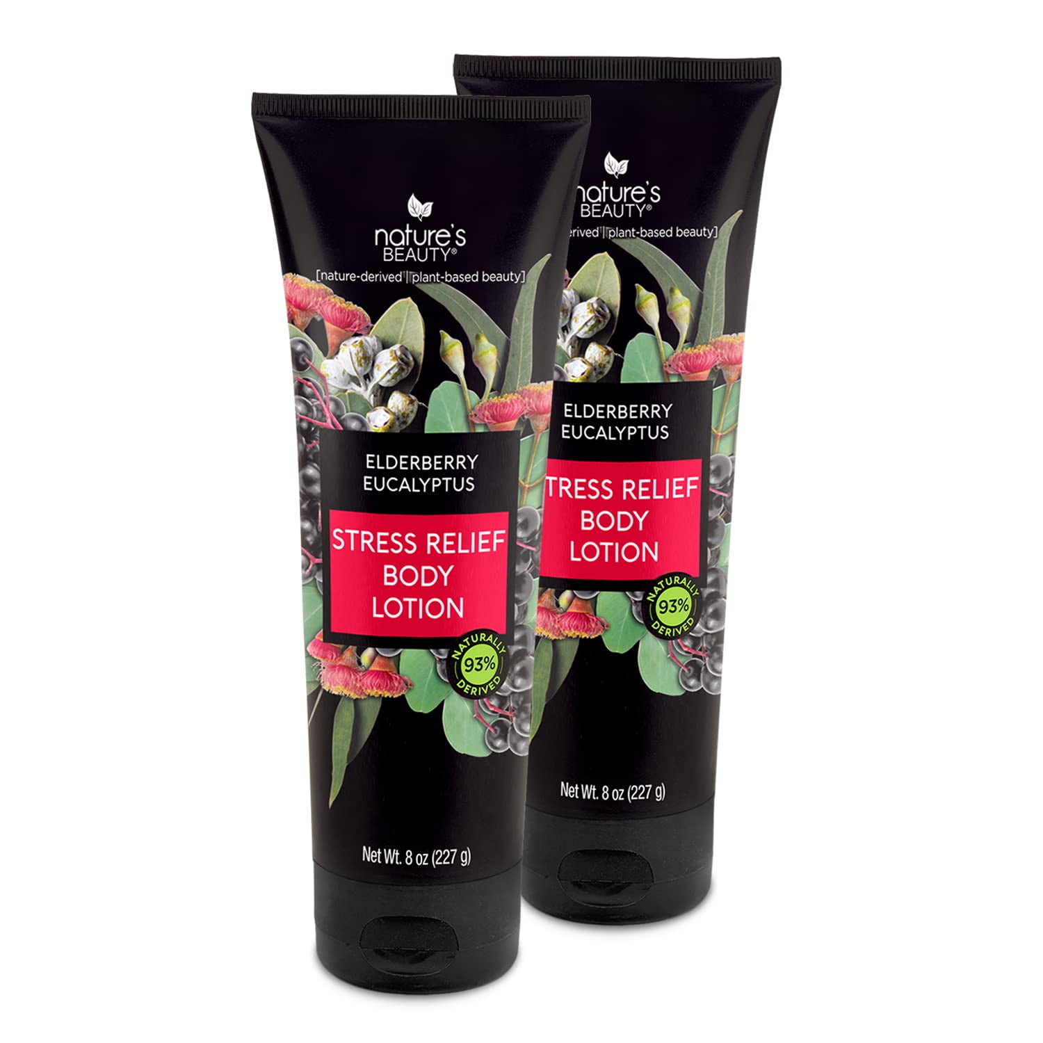 Nature's Beauty Elderberry Eucalyptus AKF18 Stress Relief Body Lotion ...