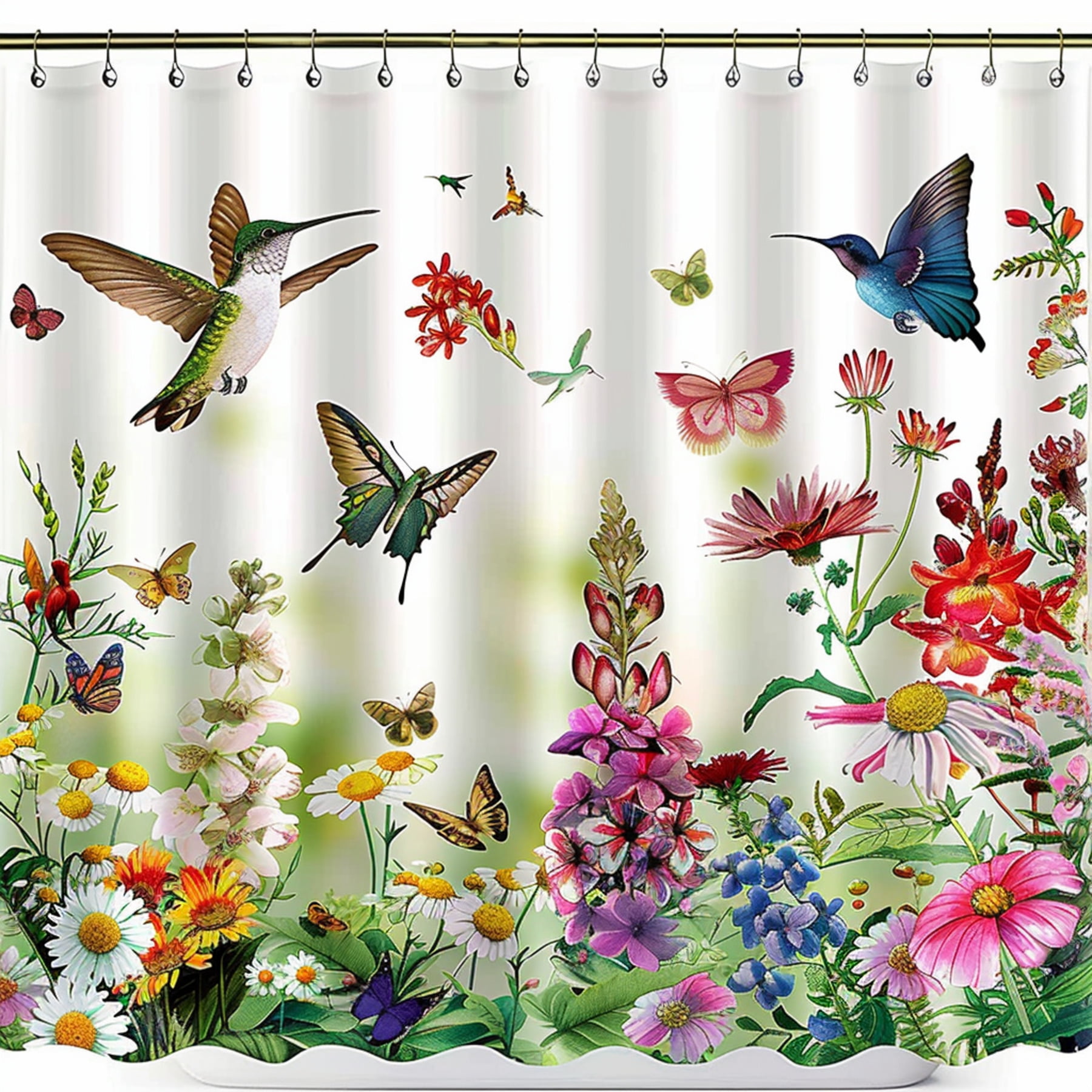 Natures Beauty Vibrant Hummingbirds Butterflies And Wildflowers