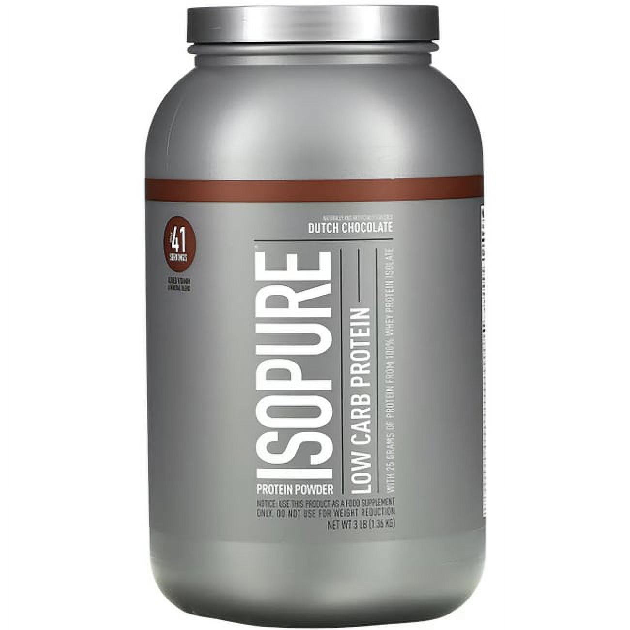 Nature's Best Isopure Low Carb Protein - Dutch Chocolate 25 g protein 3 ...