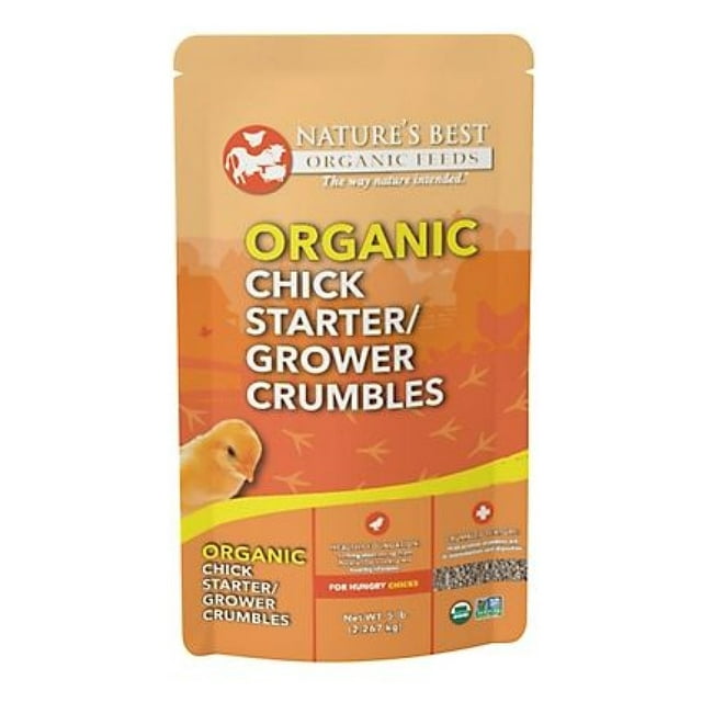 Nature's Best Organic SP512C Chick Starter/Grower Crumbles in 5 Pounds ...
