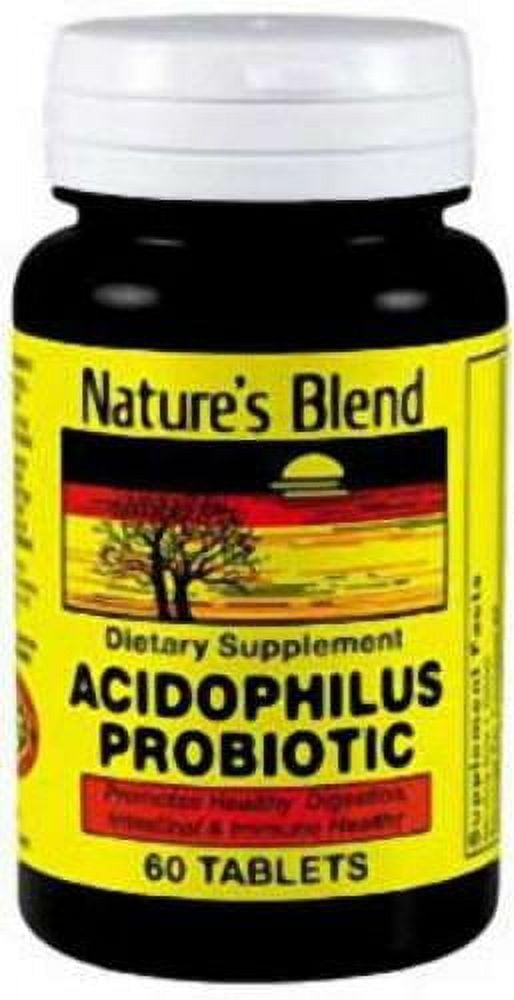 Nature's Blend Acidophilus Probiotic Tablets, 60ct 079854089813S516 ...