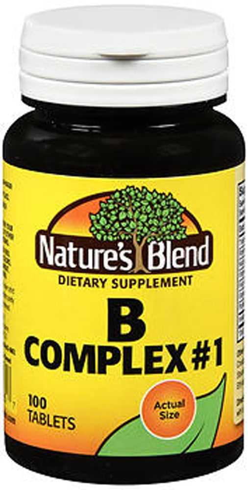 Nature's Blend B Complex Tablets, 100 Count - Walmart.com