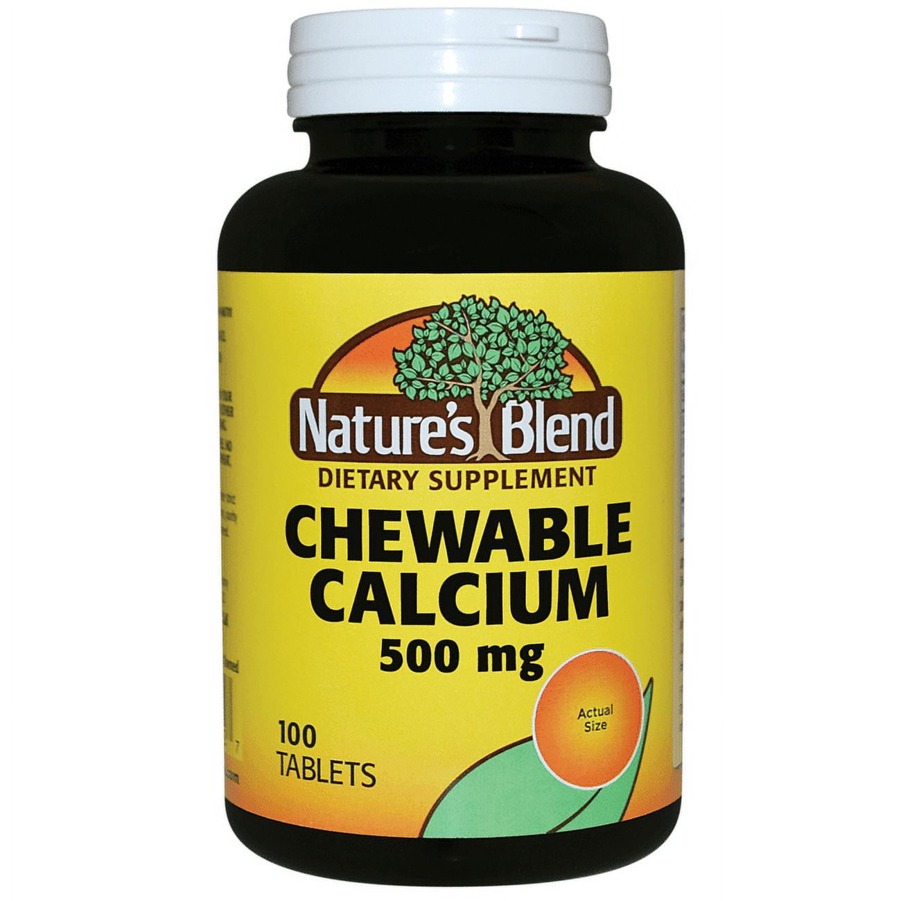 Nature's Blend Chewable Calcium 500 mg 100 Tabs - Walmart Business Supplies
