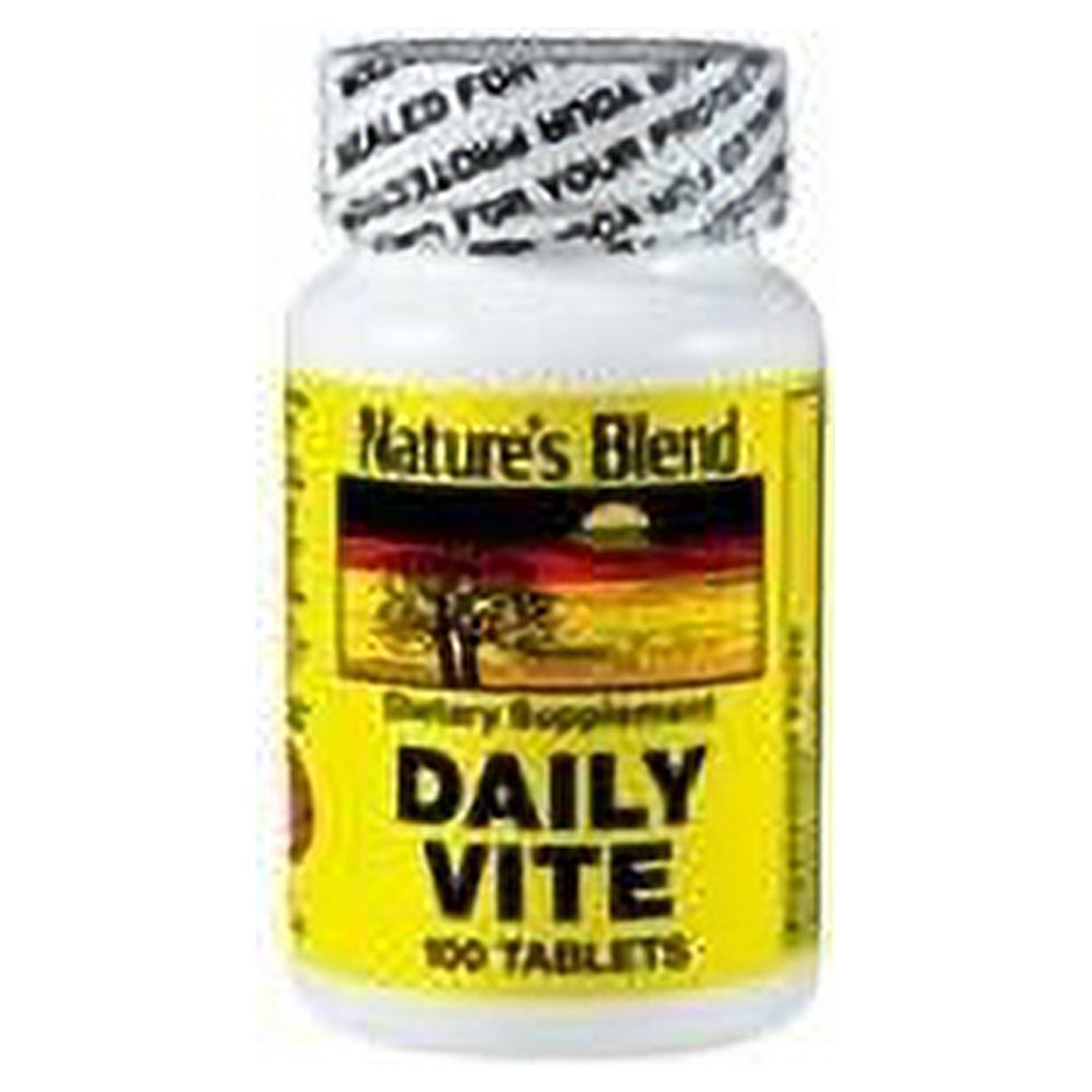 Nature's Blend Daily Vite 100% Daily Value 100 Tablets - Walmart.com