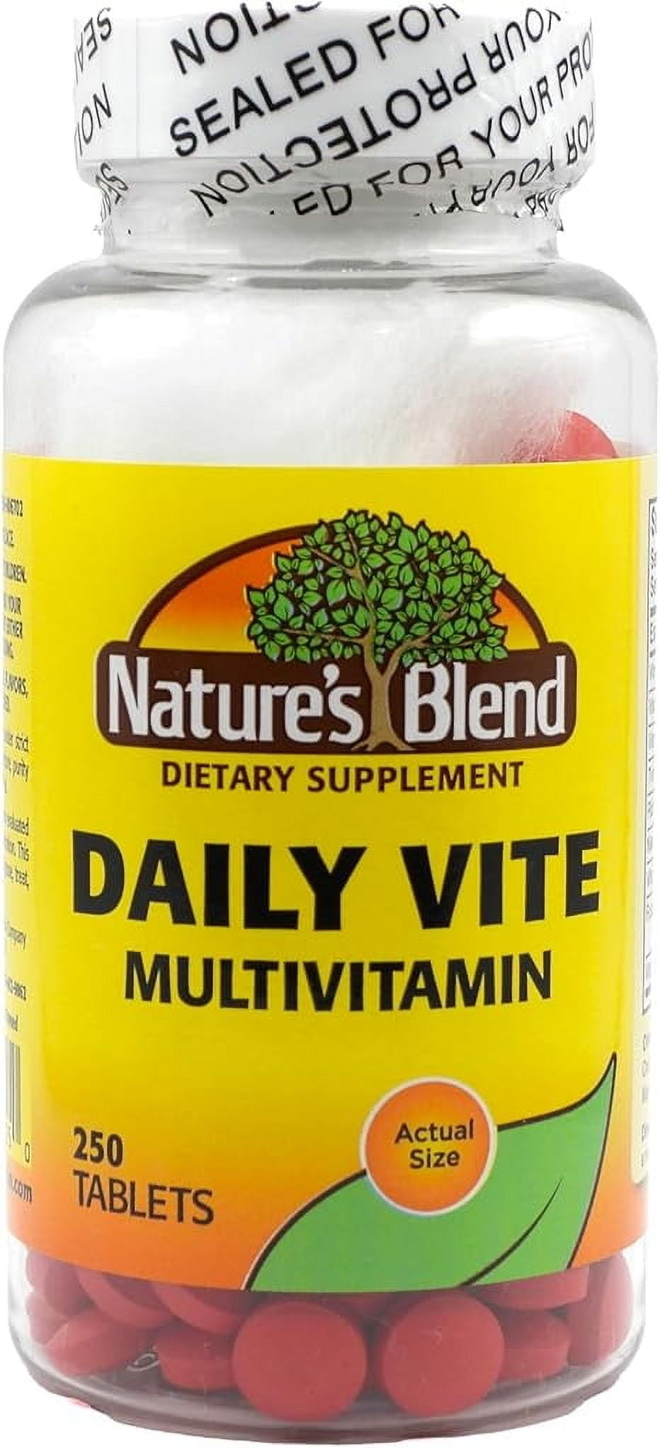 Nature's Blend Daily Vite 250 Tablets - Walmart.com