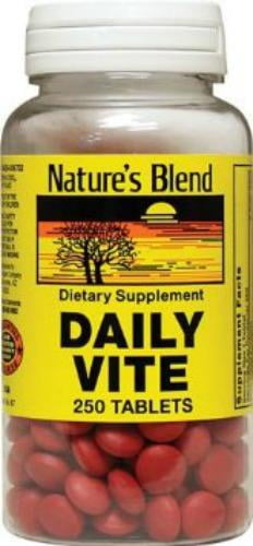 Nature's Blend Daily Vite 250 Tablets - Walmart.com