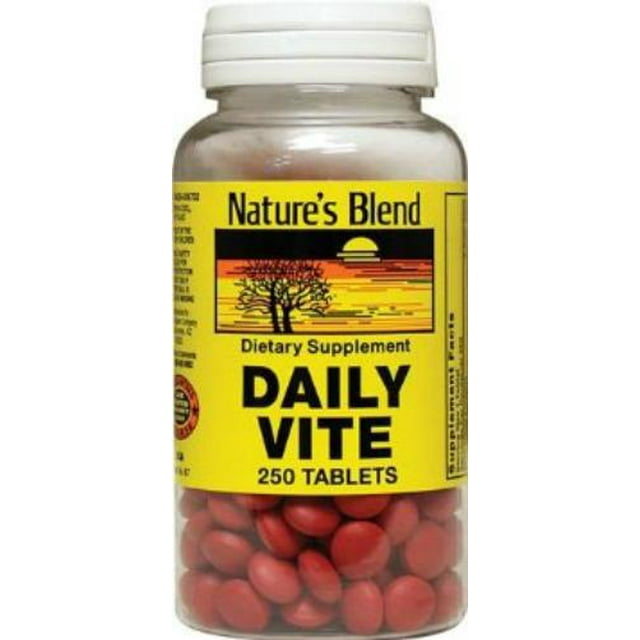Nature's Blend Daily Vite 250 Tablets - Walmart.com
