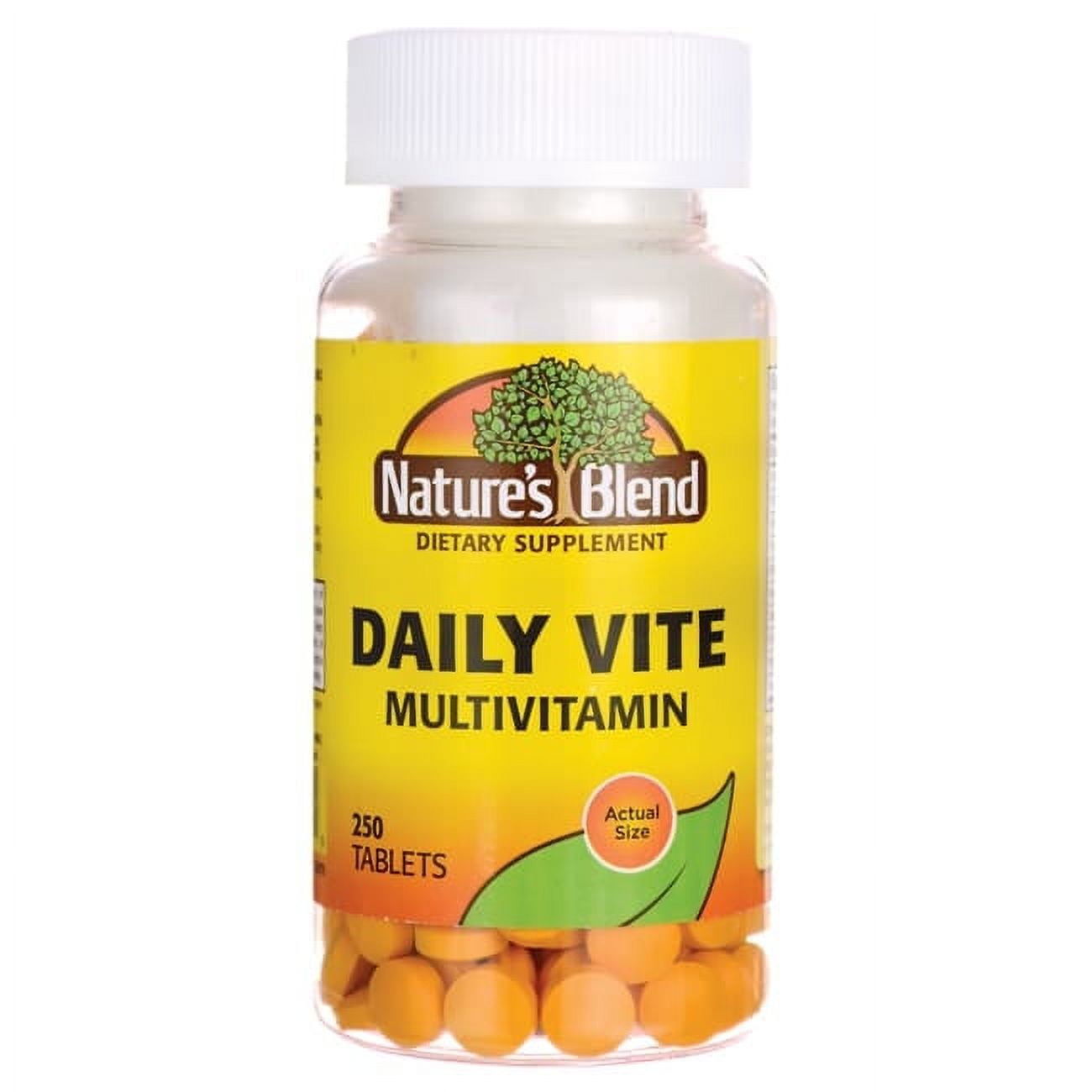 Nature's Blend Daily Vite Multivitamin 250 Tabs - Walmart.com