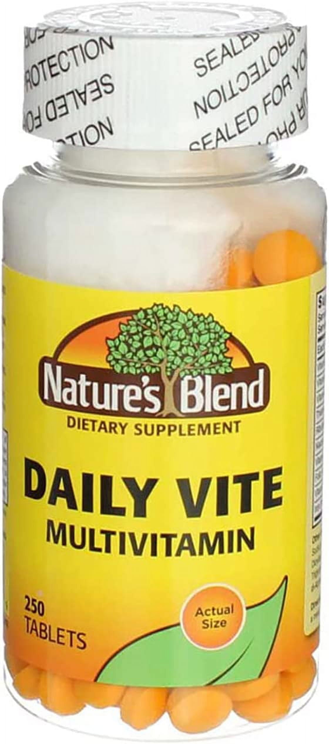 Nature's Blend Daily Vite Multivitamin Supplement for Daily Nutrition ...