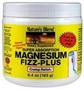 Nature's Blend Magnesium Fizz-Plus Lemon-Lime Flavor 6.4 oz Powder ...