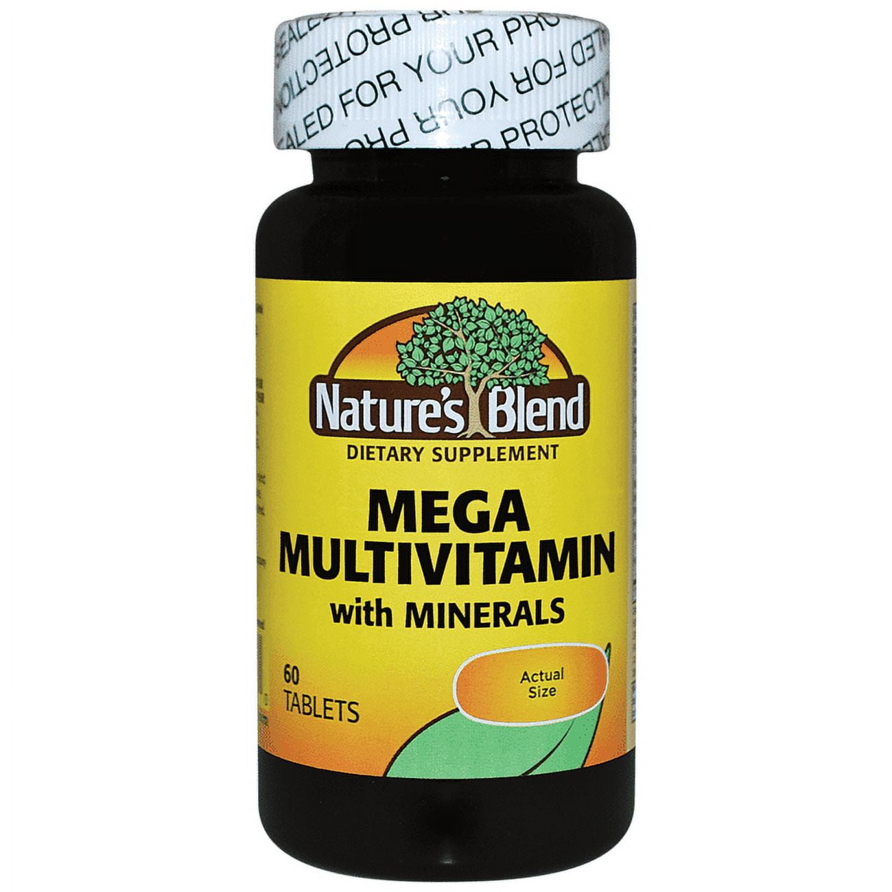 Nature's Blend Mega Multivitamin with Minerals, 60 Tabs - Walmart.com