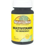 Nature's Blend Multivitamin No Minerals 100 Tabs - Walmart.com