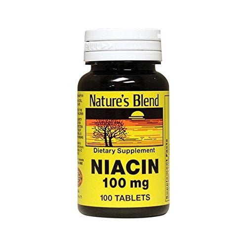 Nature's Blend Niacin Tablets, 100 mg, 100 Count - Walmart Business ...