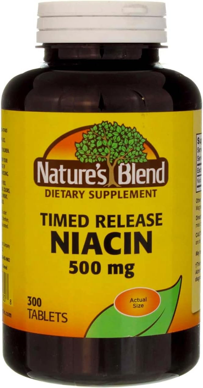 Nature's Blend Niacin Timed Release Supplement - Supports ...