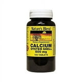 Nature's Blend Oyster Shell Calcium 500 mg, Bone and Teeth Strength ...