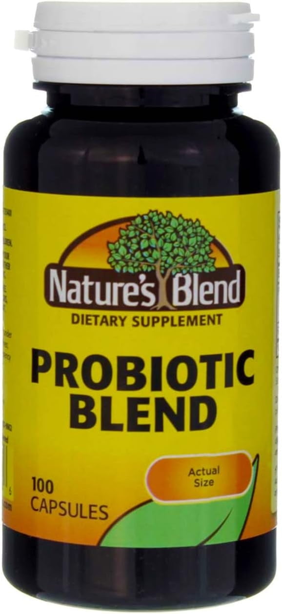 Nature's Blend Probiotic Blend 2 Million CFU Supplement - Gut Health Support, Improve Digestive ...